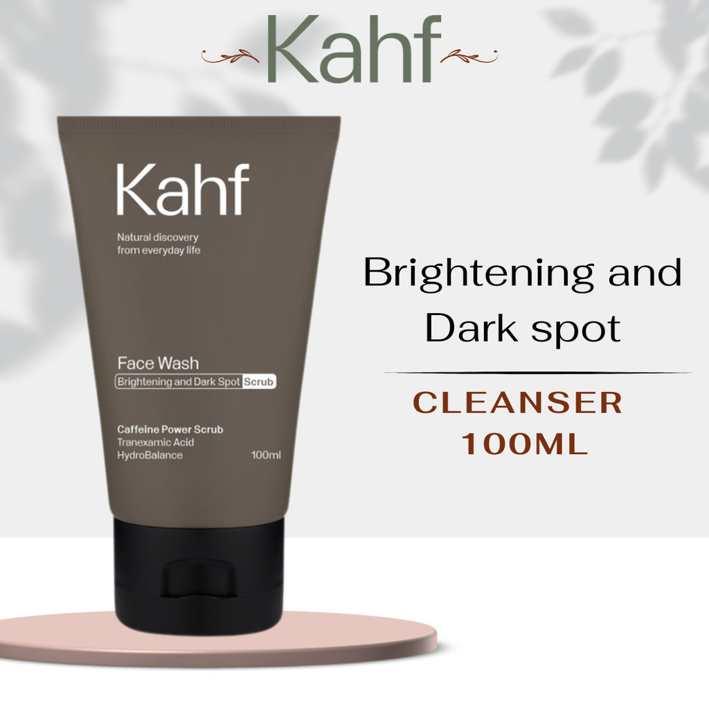 Jual KAHF Face Wash Brightening & Dark Spot Scrub 100ml – Sabun Cuci ...
