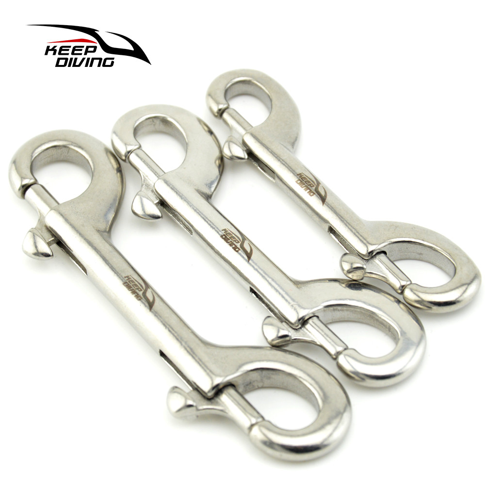 Jual KEEP DIVING 316 Stainless Steel Scuba Diving Double Ended Hook BCD ...