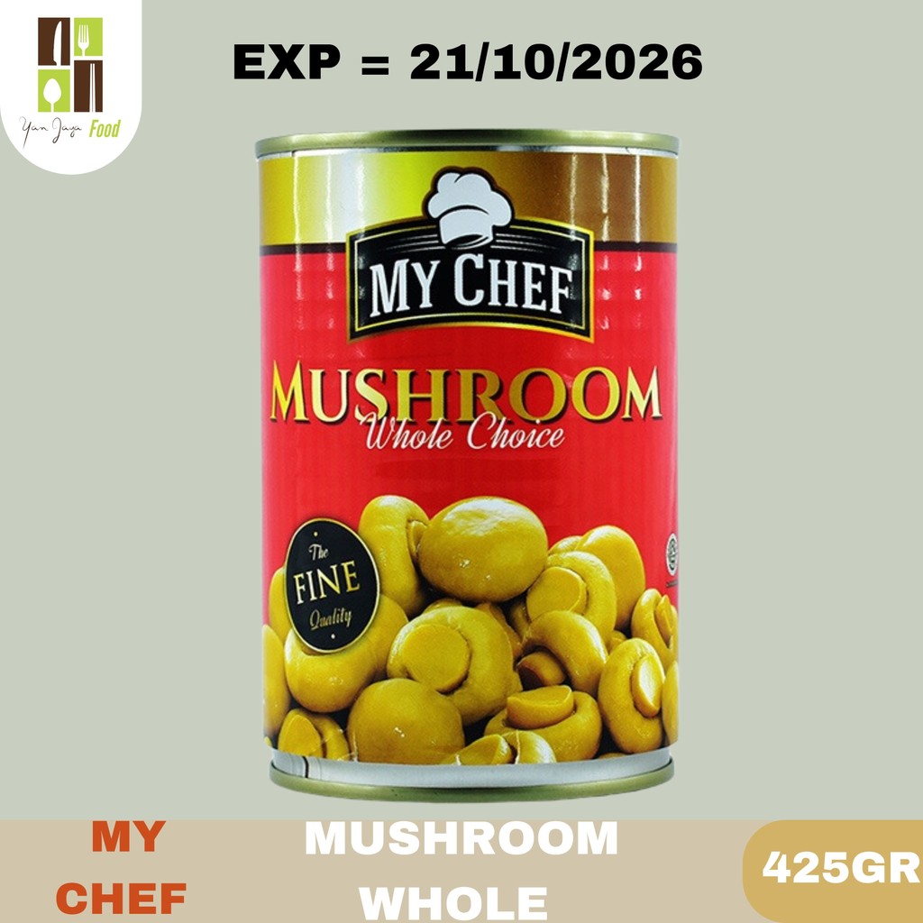Jual My Chef Mushroom Whole choice / Jamur Kancing / Kemasan Kaleng ...