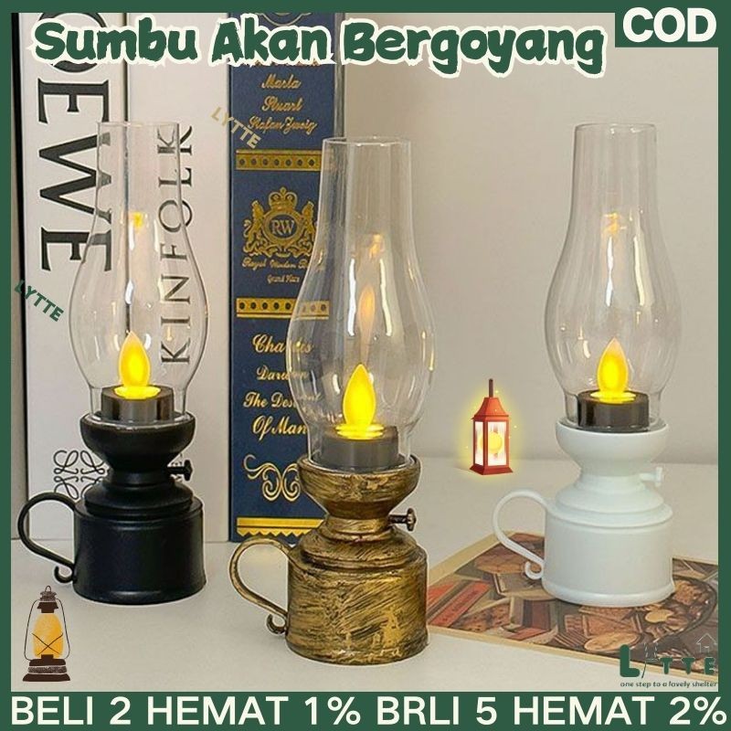 Jual LYTTE Lampu Lentera Ramadhan Retro Lampu Teplok LED Lilin Elektrik ...