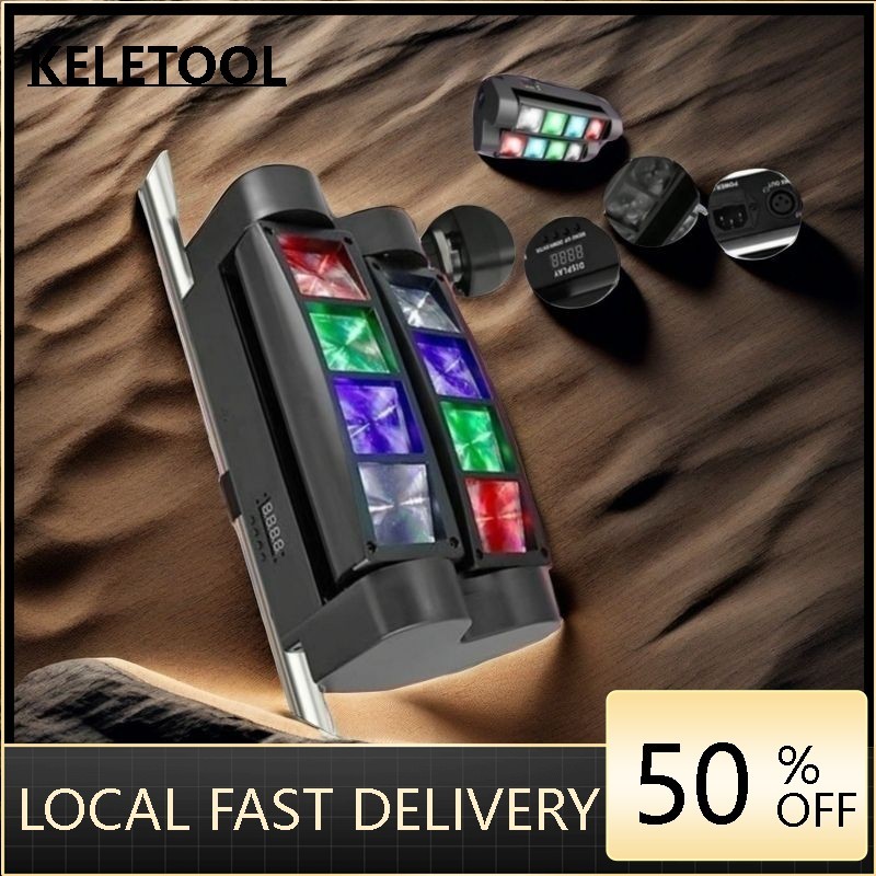 Jual Mini spider light eight eyes spider light beam light LED moving ...