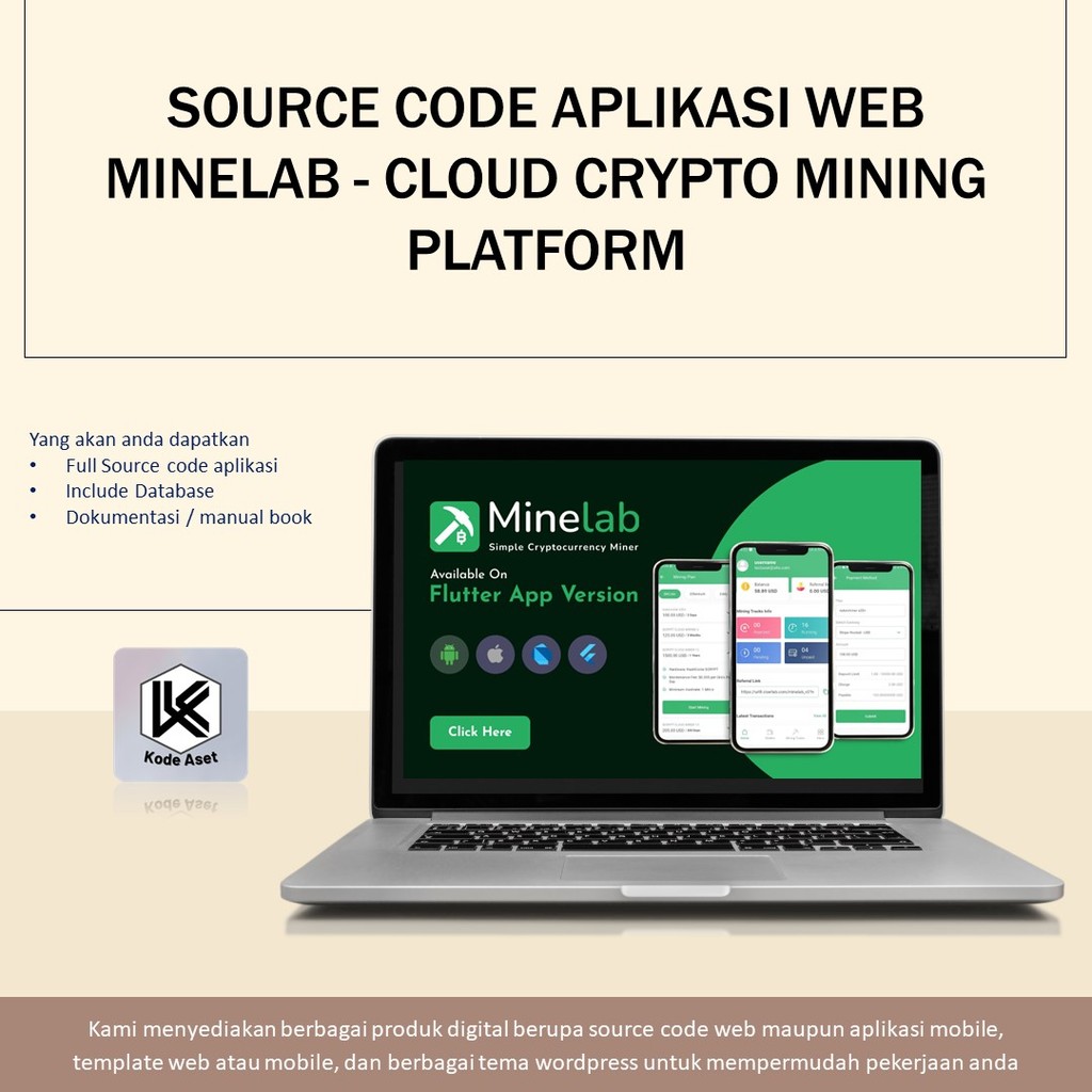 Jual SOURCE CODE APLIKASI WEB MINELAB - CLOUD CRYPTO MINING PLATFORM | Shopee Indonesia