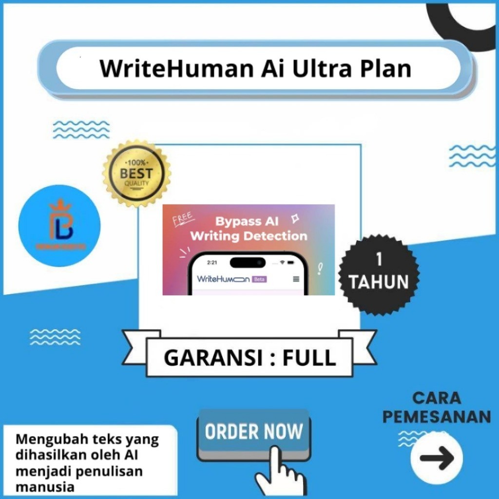 Jual Akun WriteHuman - Ultra Plan Bypass AI detection with the world's most powerful AI ...