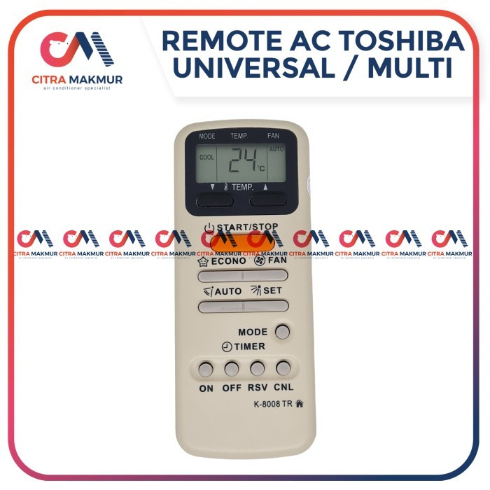 Jual CAT99 Remote AC Toshiba Multi Tipe Universal Inverter Plasma Ion ...