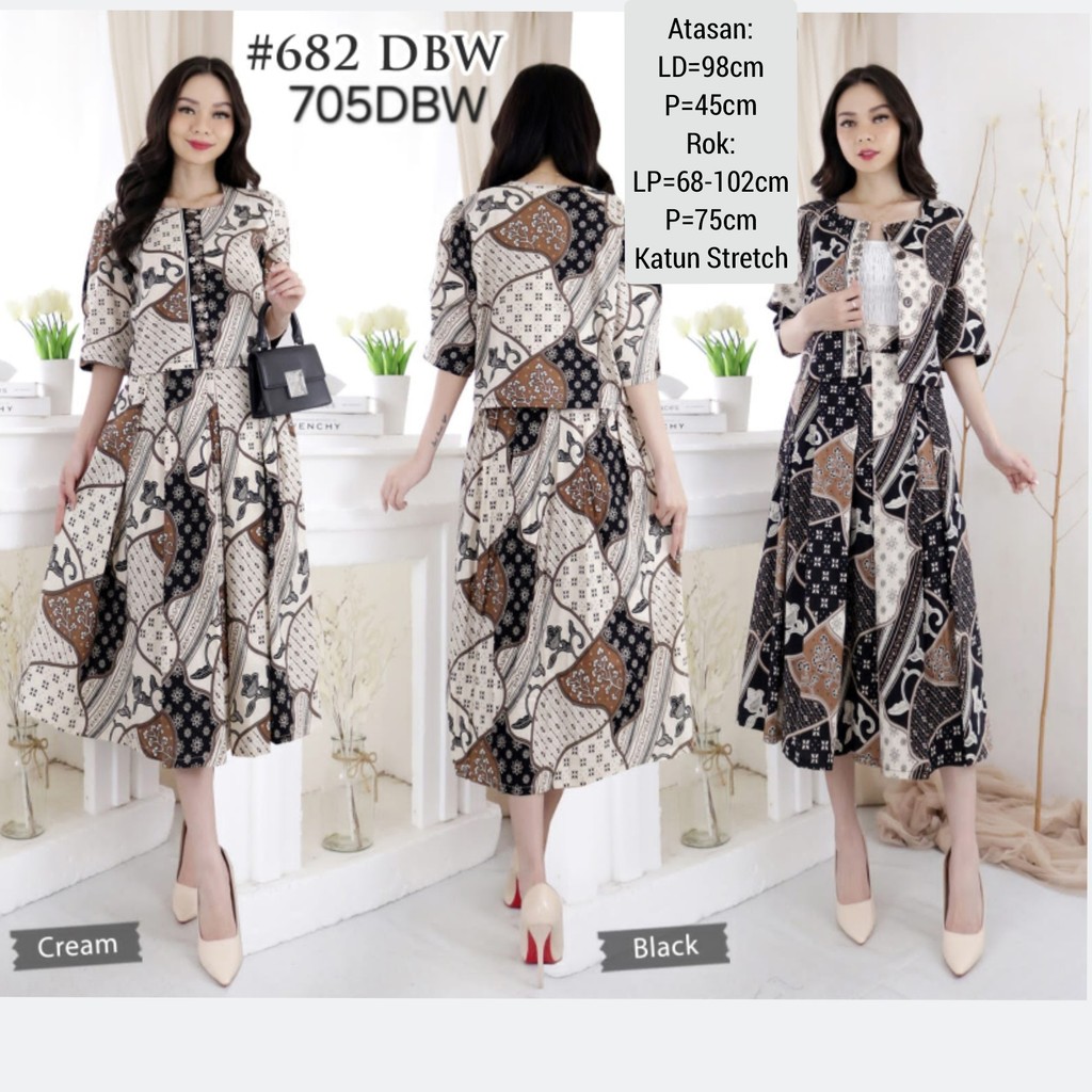 Jual SET ROK ASOKA 705 682 Setelan Atasan dan Rok Kerja Kantor ...