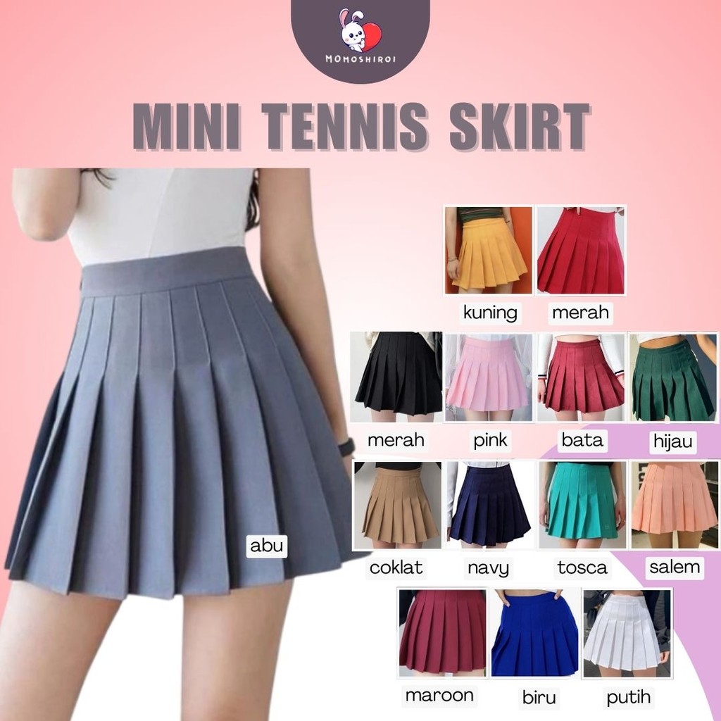 Jual ROK TENNIS PENDEK - MINI TENNIS SKIRT ROK PENDEK WANITA MINI SKIRT ...