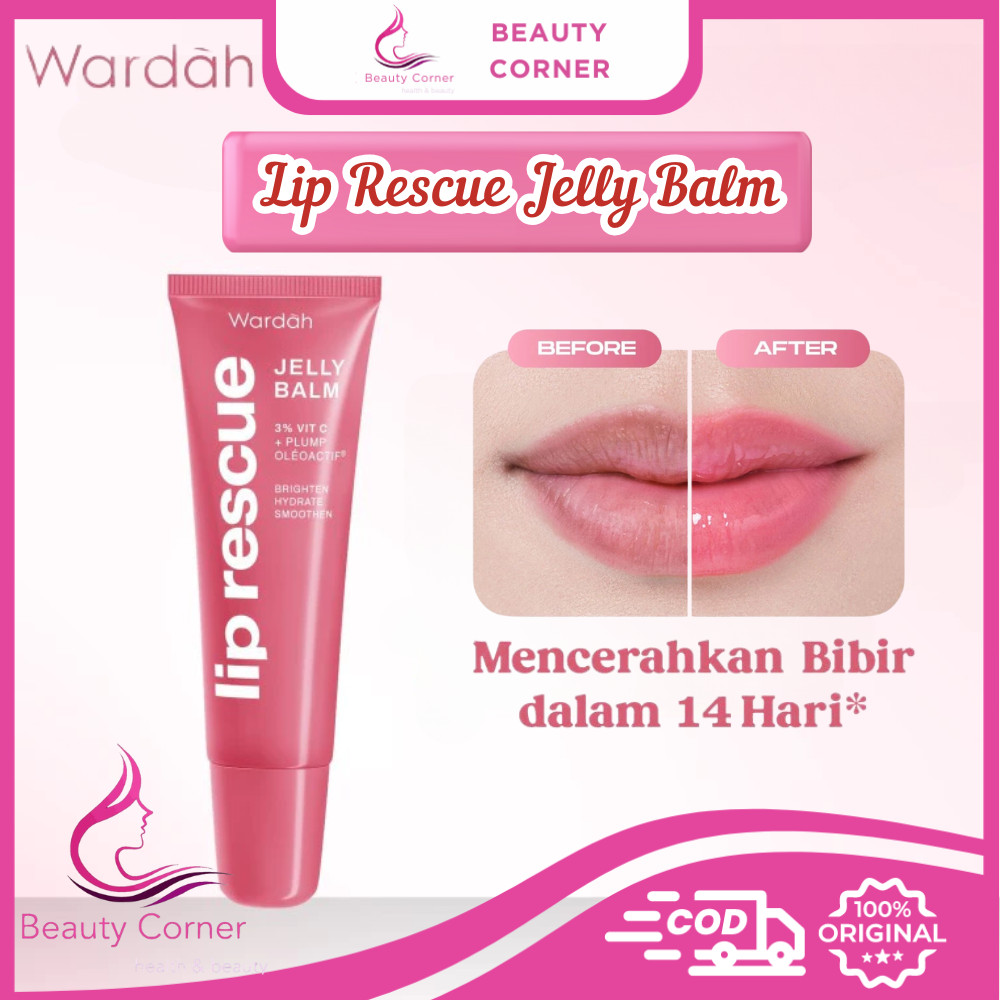 Jual Wardah Lip Rescue Jelly Balm Dusty Rose - Lip Balm,Pelembab Bibir ...