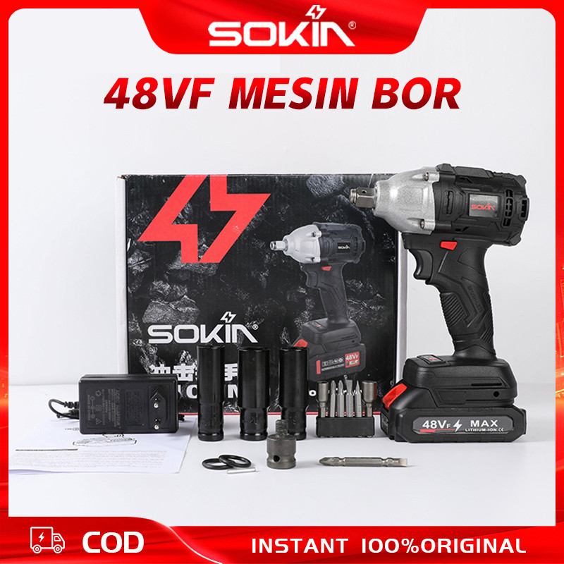 Jual SOKIN Tools Kunci Pas Listrik Tanpa Sikat, Kunci Pas Dampak Isi ...