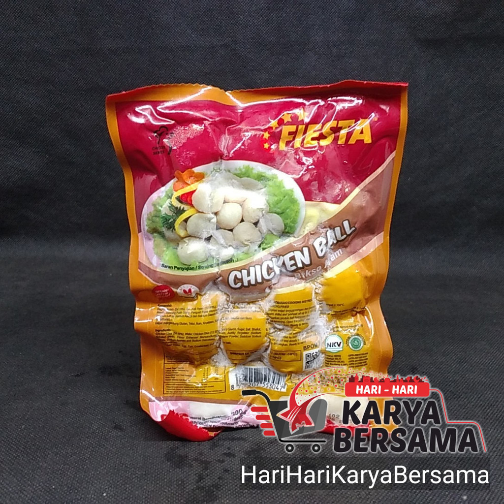 Jual MAKANAN BEKU FIESTA CHICKEN BALL BAKSO AYAM 300GR | Shopee Indonesia