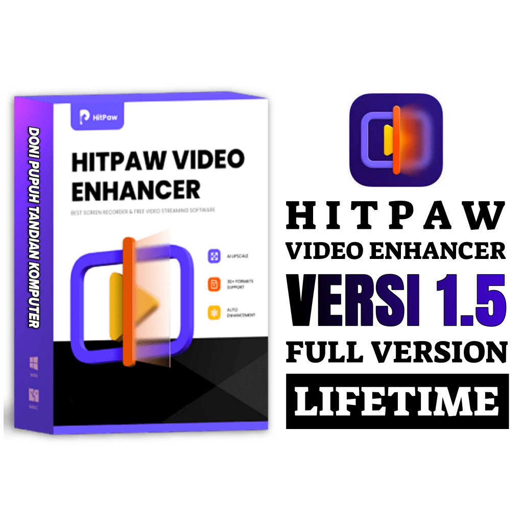 Jual HitPaw Video Enhancer Full Version Lifetime + Video Cara Install | Shopee Indonesia