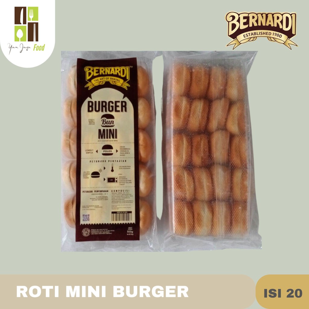Jual Bernardi Roti Burger Mini / Mini Buns / Roti Mini / Burger Kecil ...