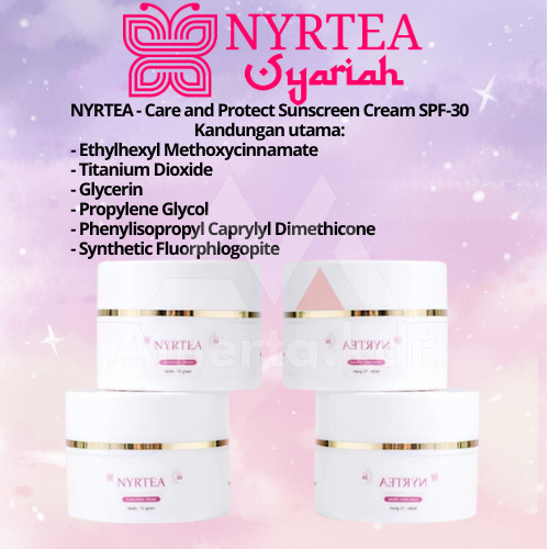Jual Sunscren Nyrtea Skincare Tabir surya ringan dengan SPF 30 ini ...