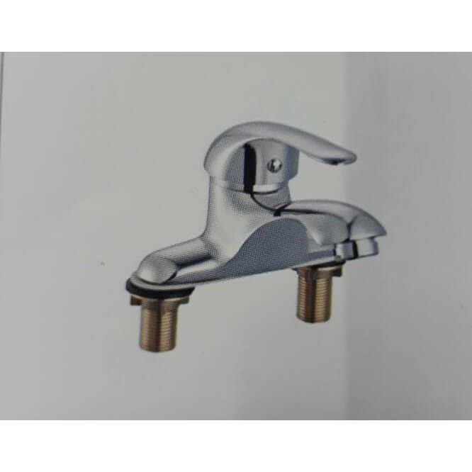 Jual Kran wastafel 2 lubang panas dingin model san ei klasik up down | Shopee Indonesia