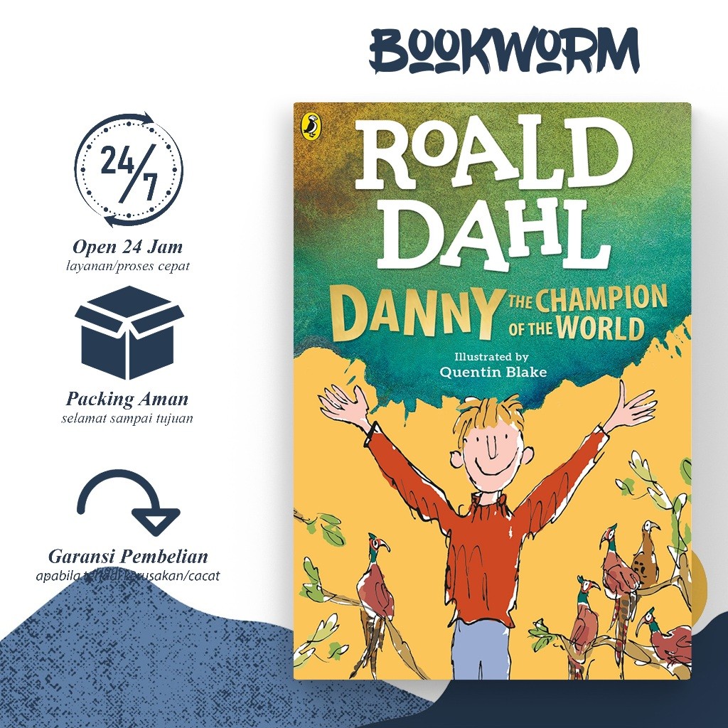 Jual Danny the Champion of the World by Roald Dahl (English) | Shopee ...