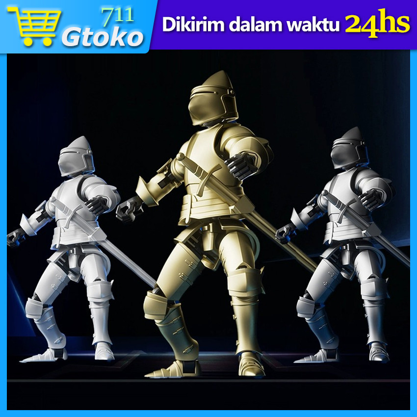 Jual 3D Printed Action Figure Titan Dummy 13 Medieval Knight Prajurit ...