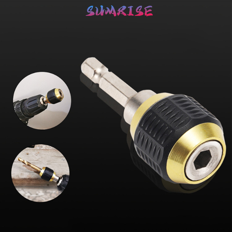 Jual 60mm Sambungan Adaptor Adapter Hex Shank Bit Socket Drill Keyless ...