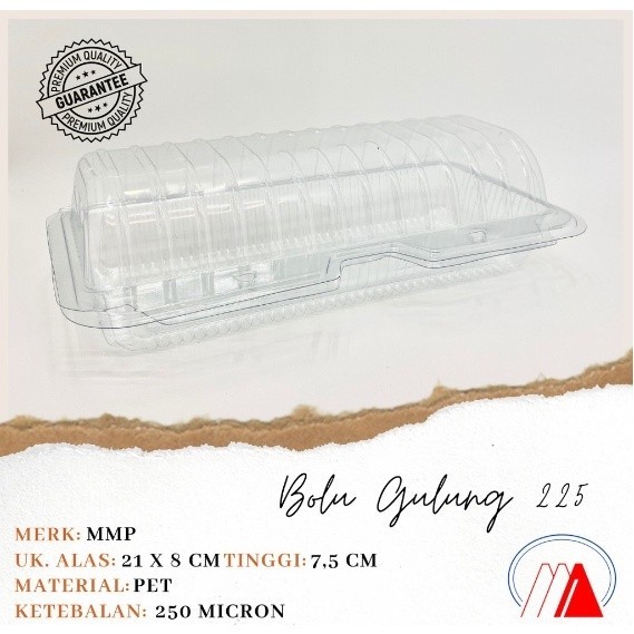 Jual Viral Mika Bolu Gulung Lipat 22cm / Tray Box Bolu Gulung / BG 225 ...
