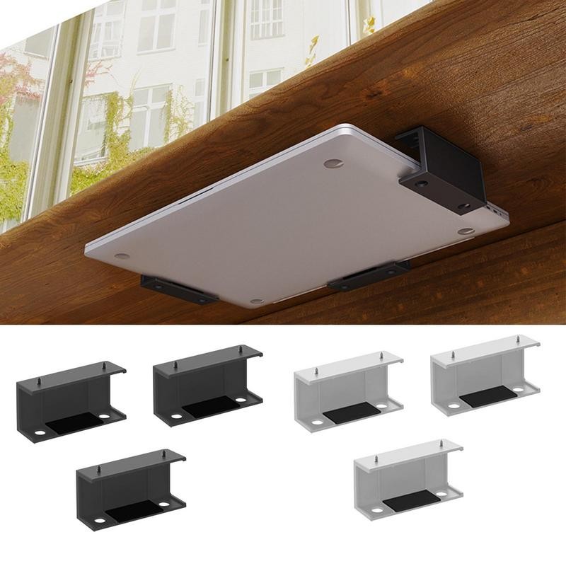 Jual Laptop Rack Under Desk Under Desk Holder Shelf Rack Storage ...