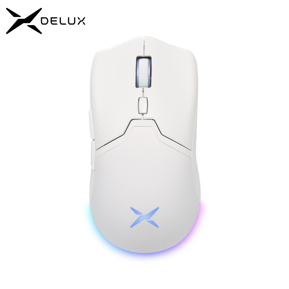 Jual Delux M800 PAW3395 Wireless Gaming Mouse RGB light 26000DPI Wired Programmable Ergonomic ...