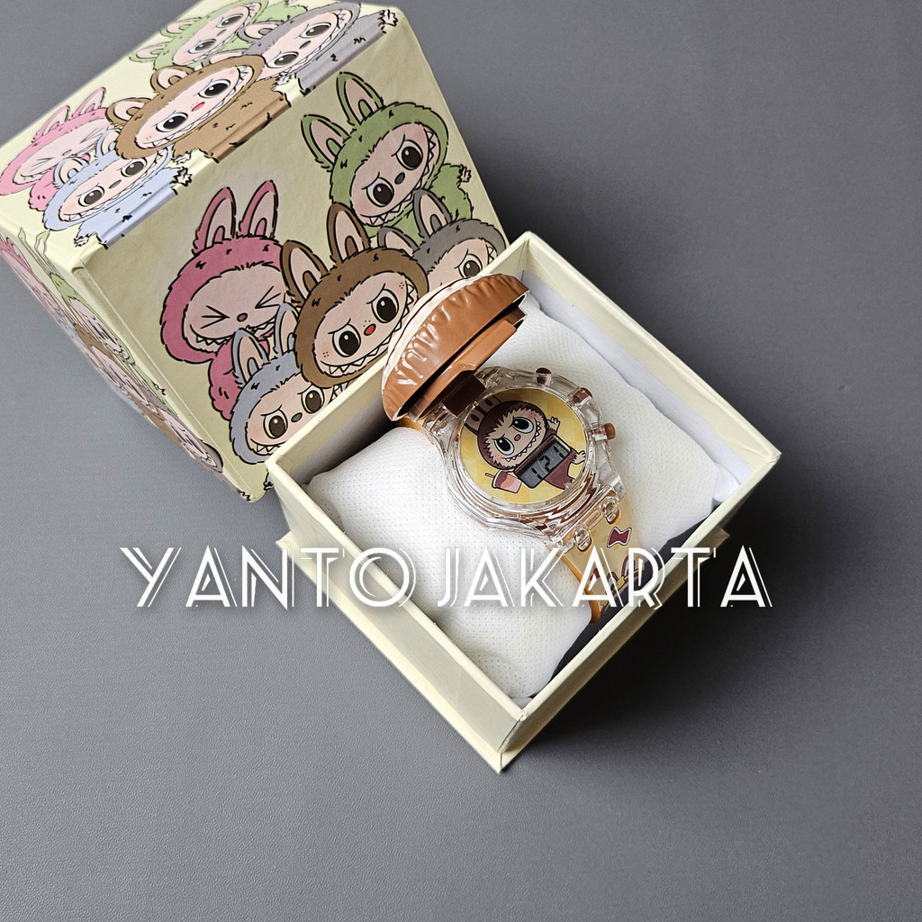 Jual Jam anak labubu karakter laki laki perempuan 1 SET | Shopee Indonesia