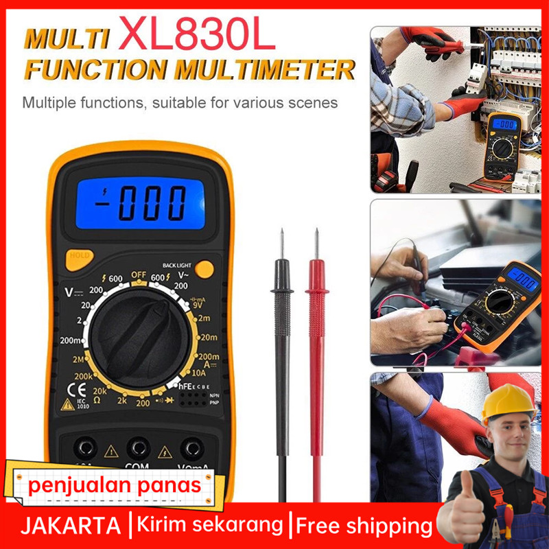 Jual XL830L Digital Multimeter AC DC Voltage Tester Avometer Digital ...