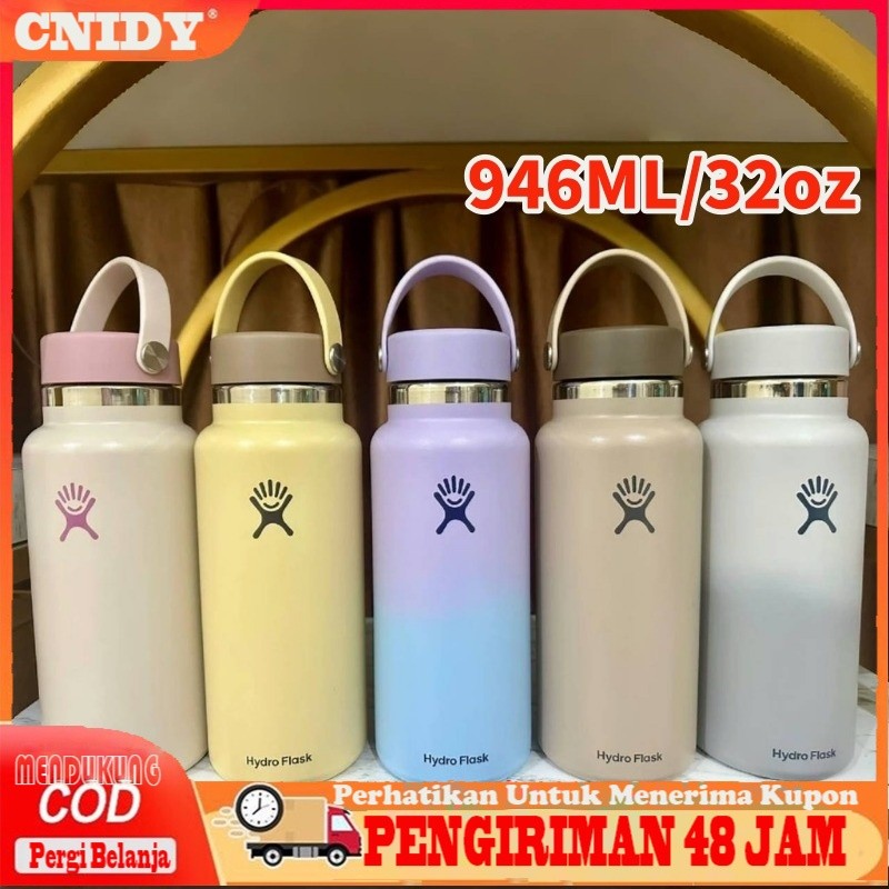 Jual [COD] 946ML/32oz Tumbler Stainless 1 Liter Botol Minum 1 Liter ...