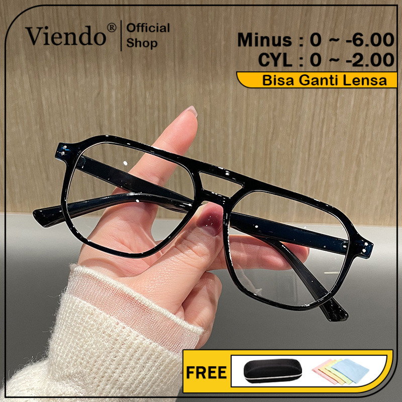 Jual Viendo Kacamata Photocromic Anti Blueray Minus Pria Wanita ...