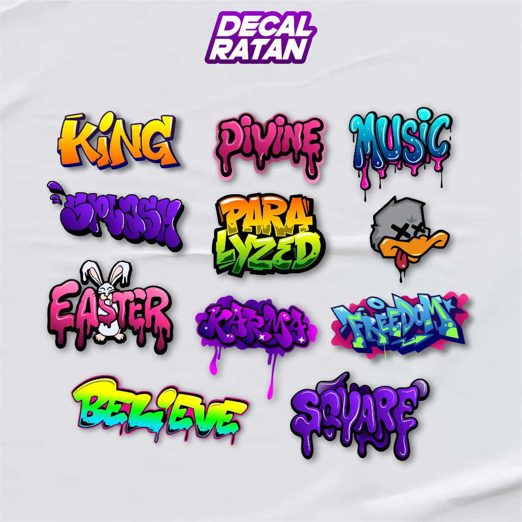 Jual STICKER PACK GRAFITI KEREN NEW VIRAL HIGH QUALITY | Shopee Indonesia