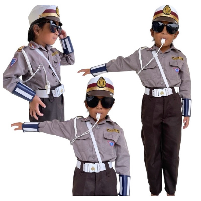 Jual SERAGAM POLISI ANAK/BAJU POCIL/SERAGAM POCIL/BAJU PROFESI ANAK ...