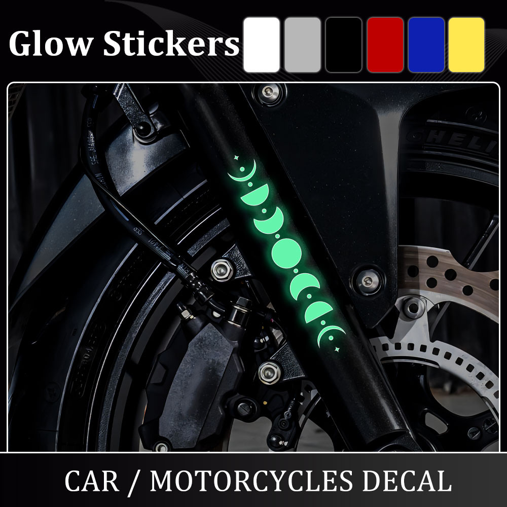 Jual Stiker Motor Glow Stickers Waterproof Moon Phase Line Row Stars ...