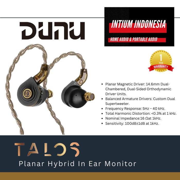 Jual DUNU dunu TALOS / Talos Planar Hybrid in ear Monitor Earphone ...