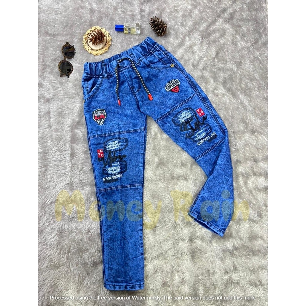 Jual PRIEMSHOP Celana jeans panjang anak usia 7 sampai 12 tahun premium | Shopee Indonesia