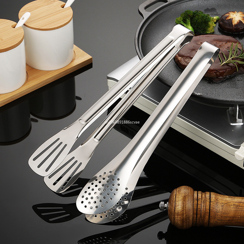 Jual Stainless Steel Food Tongs Kitchen Access Utensils Buffet Cooking ...