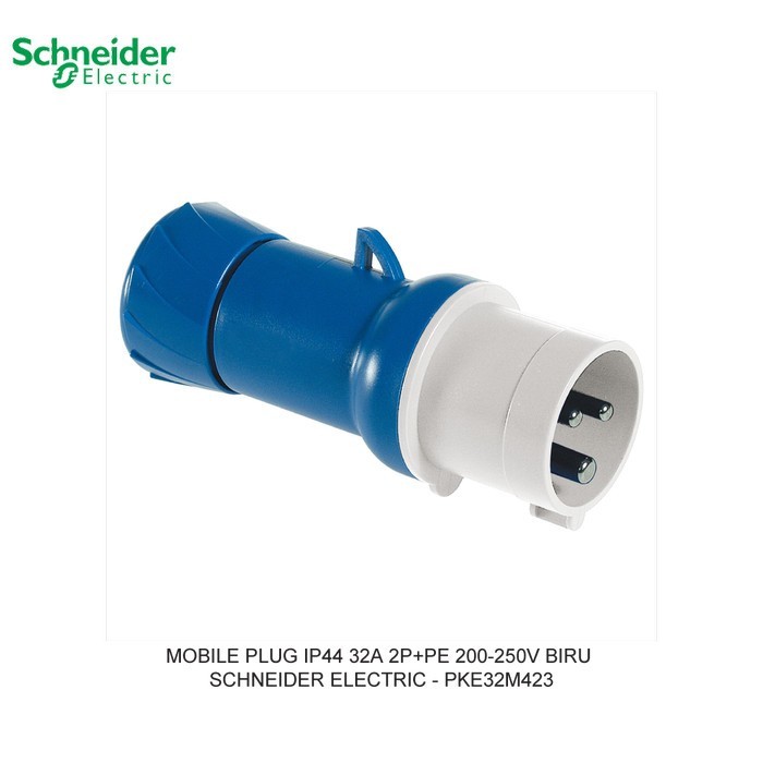 Jual MOBILE PLUG IP44 32A 2P+PE 200-250V BIRU | Shopee Indonesia