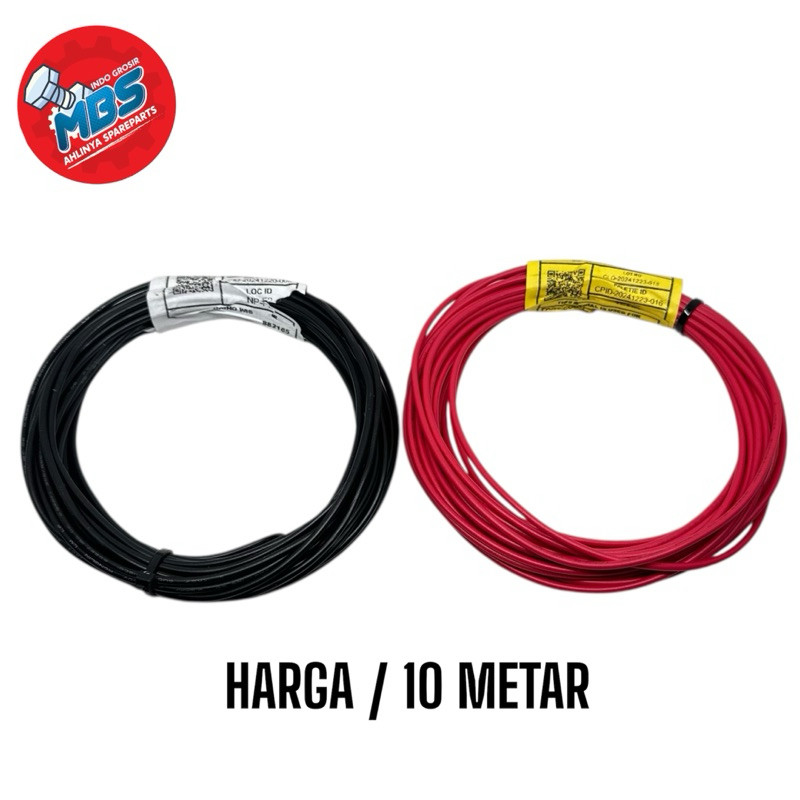 Jual COD KABEL SERABUT LEAS WIRE OTOMOTIF TEMBAGA ASLI ASTRA MERAH DAN ...