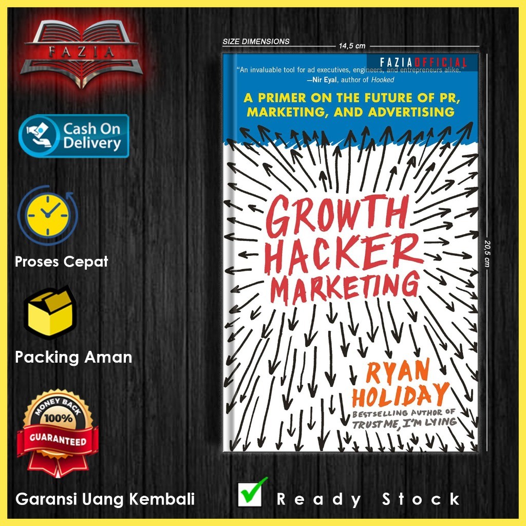 Jual Growth Hacker Marketing by Ryan Holiday (English/Indonesia) | Shopee Indonesia