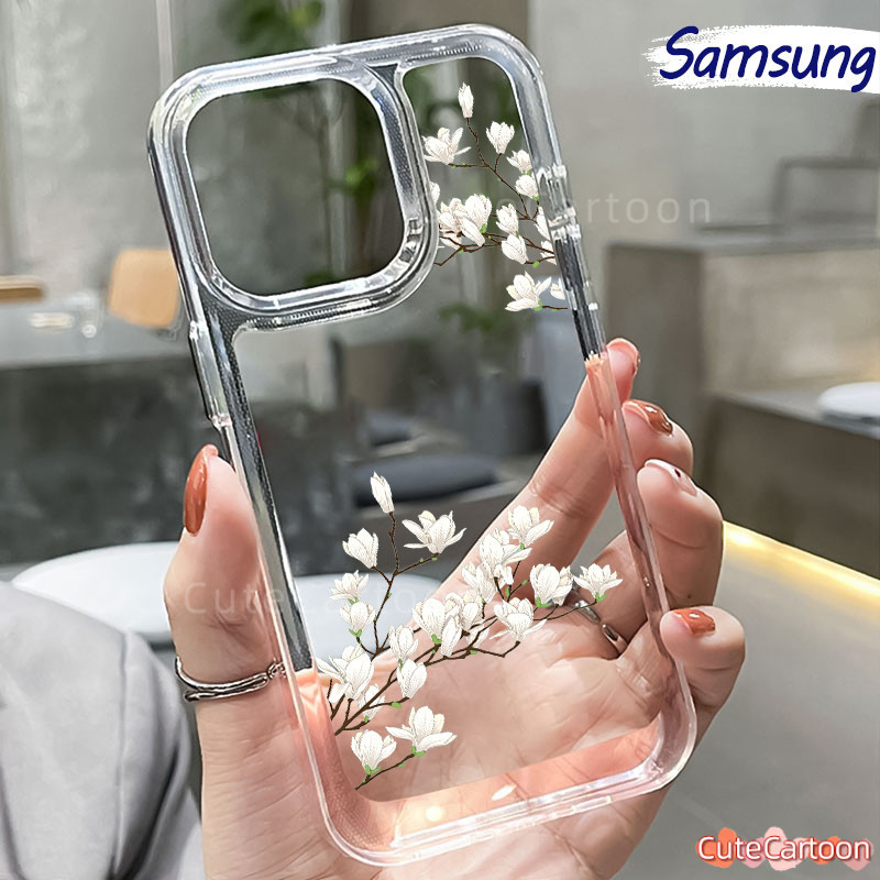 Jual Art Bunga motif Case hp Samsung Galaxy A54 A15 4G 5G A05 A05s A14 A13 A55 A24 Acrylic ...