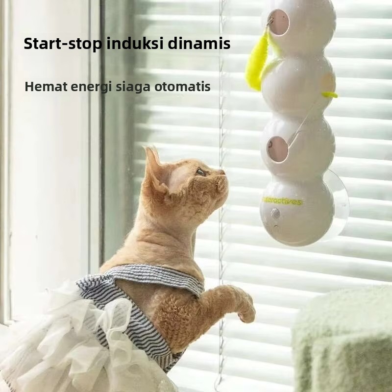 Jual Mainan Kucing Interaktif Canggih dengan Ekor Mangsa yang Dapat ...