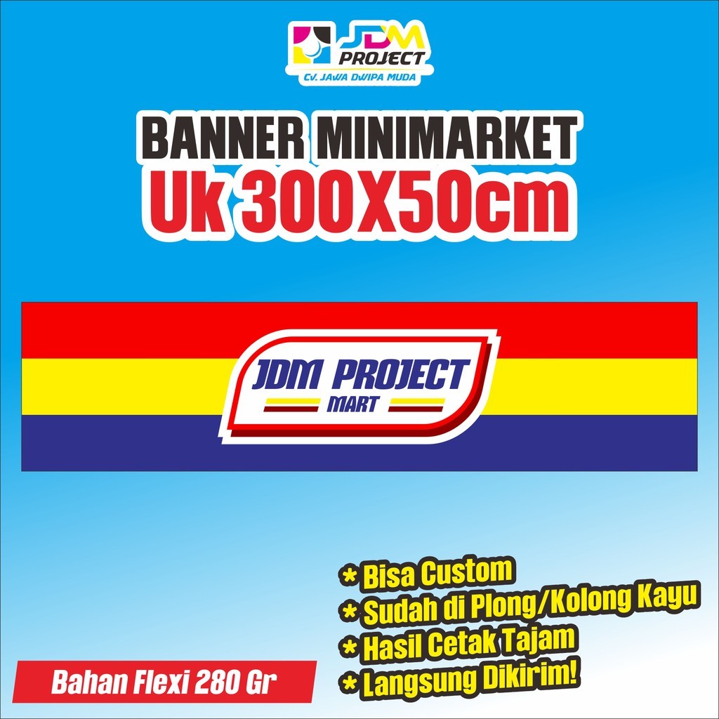 Jual Cetak Kilat - Spanduk Banner Toko, ATK, Konter, Pulsa, Sembako, Dll Free Desain | Shopee ...