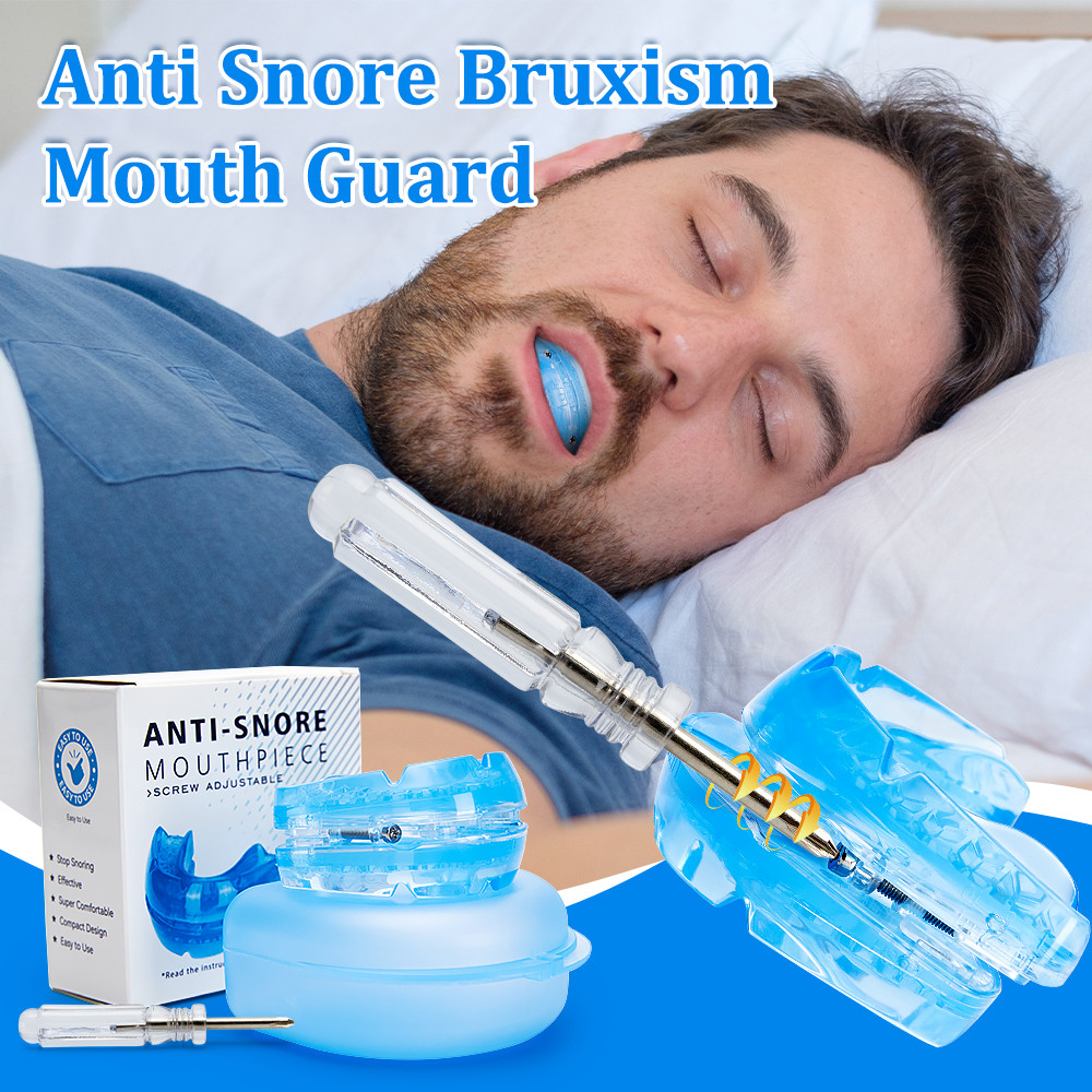 Jual Anti Snore Bruxism Mouth Guard Stop Snoring Mouthpiece Teeth Bruxism Sleeping Aid Apnea ...