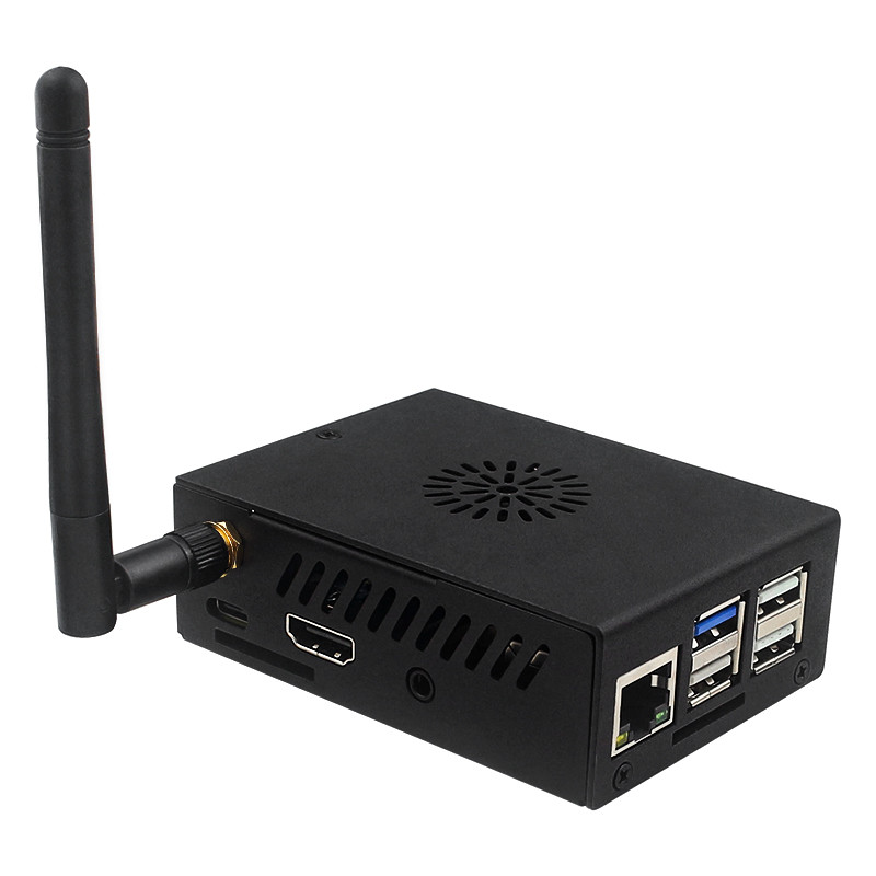 Jual New / Old Orange Pi 3B Case Metal Shell with Fan Optional Antenna ...