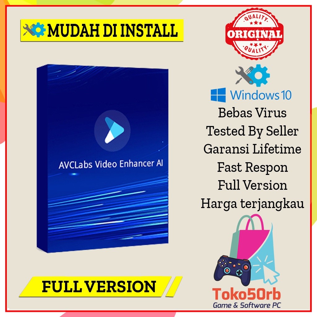 Jual AVCLabs Video Enhancer AI 2021 Full Version Lifetime for Windows ...