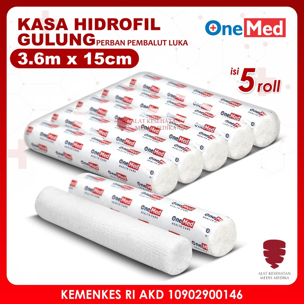 Jual Kasa Verban Gulung 15cm Onemed p3k Kassa Kain Perban Pembalut Luka ...