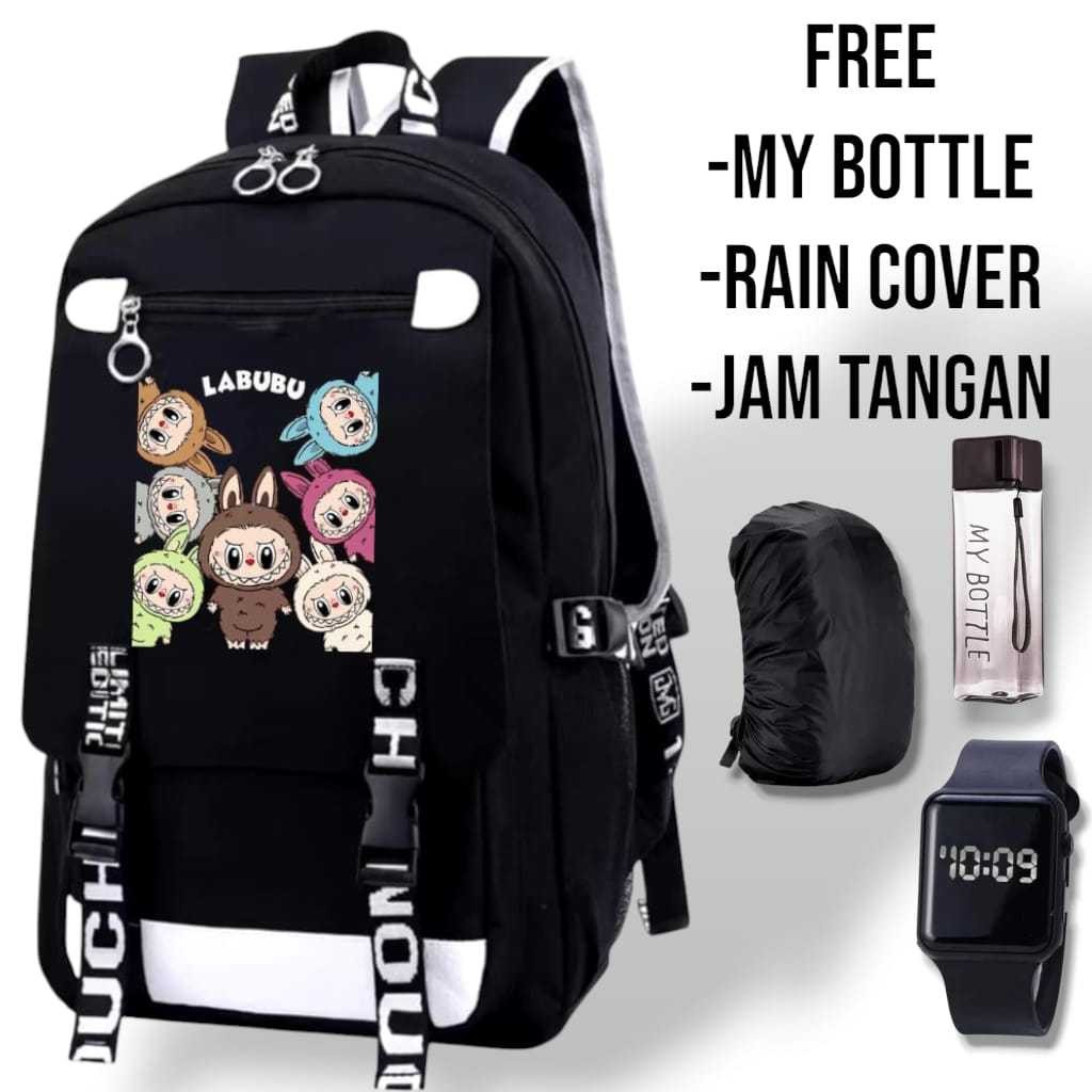 Jual BSS - TAS SEKOLAH ANAK SD LAKI LAKI PEREMPUAN LABUBU FASHION TAS RANSEL SEKOLAH LABUBU ...