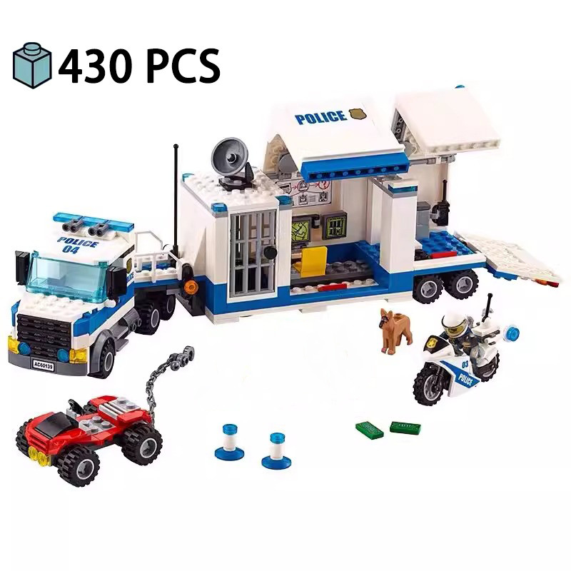 Jual City Police Station Command Center Guard Building Blocks 60139 ...