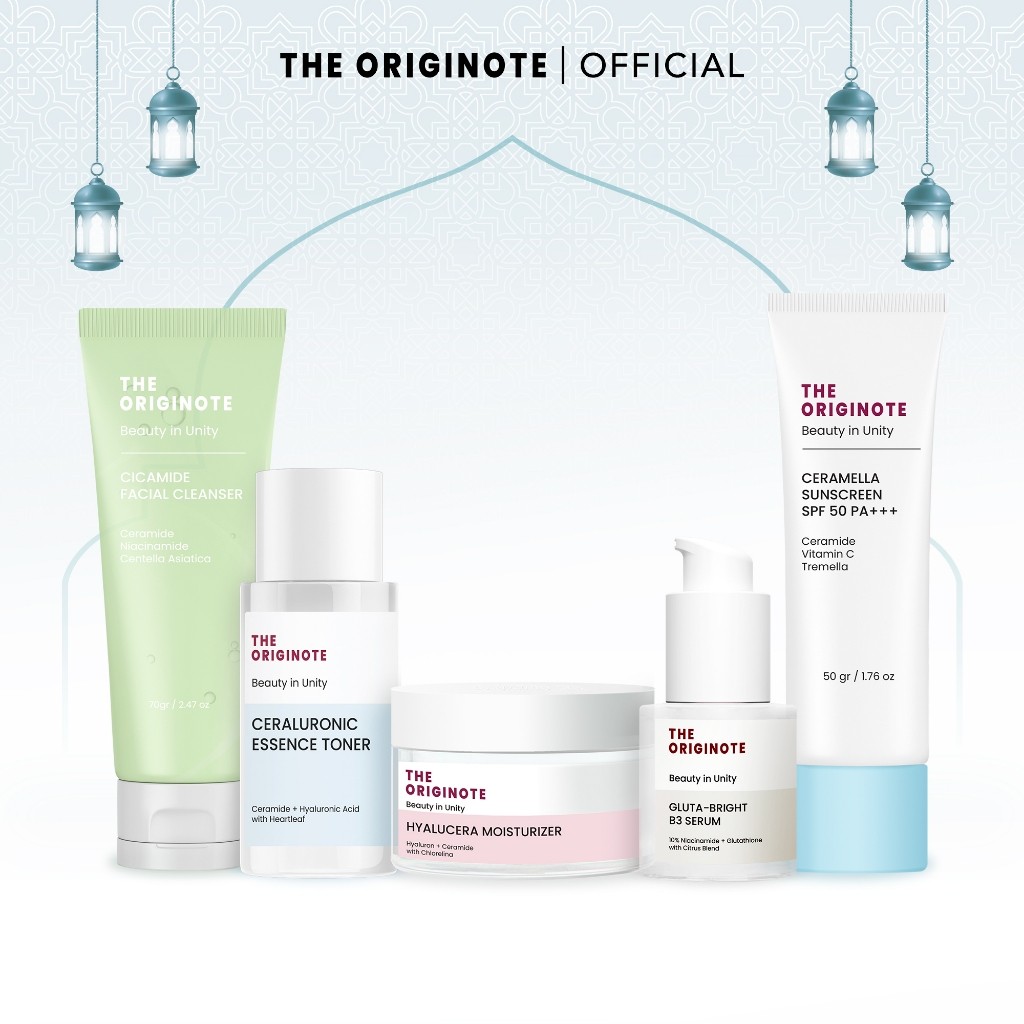 Jual SPECIAL BUNDLE 5in1 The Originote Paket Skincare Face Wash Toner ...
