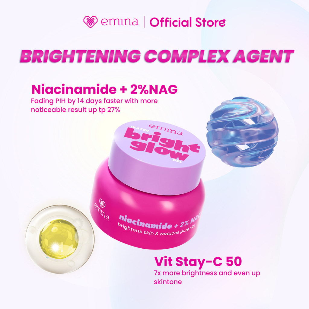 Jual Emina Water Bright Glow Gel Moisturizer 30g | Mencerahkan ...