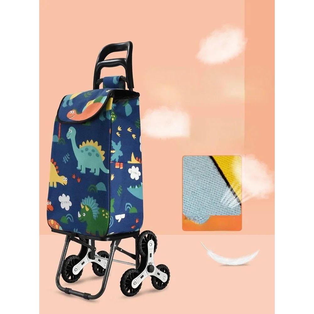 Jual Folding Shopping Bag Trolley Pull Carrier Cart Fruit Vegetables ...