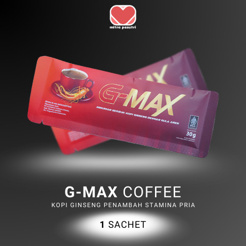 Jual G-MAX Kopi Ginseng Penambah Stamina Pria Tahan Lama 1 Sachet | Shopee Indonesia
