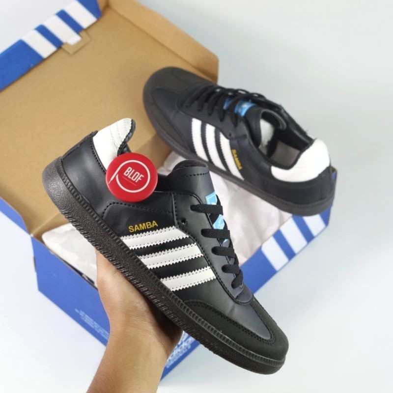 Jual SEPATU CASSUAL PRIA ADIDAS SAMBA HITAM LIST PUTIH SOL GUM PREMIUM ...